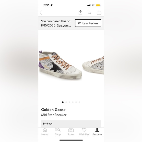 Golden Goose | Shoes | Authentic Silver Sequin Cheetah Lace Mid Star ...